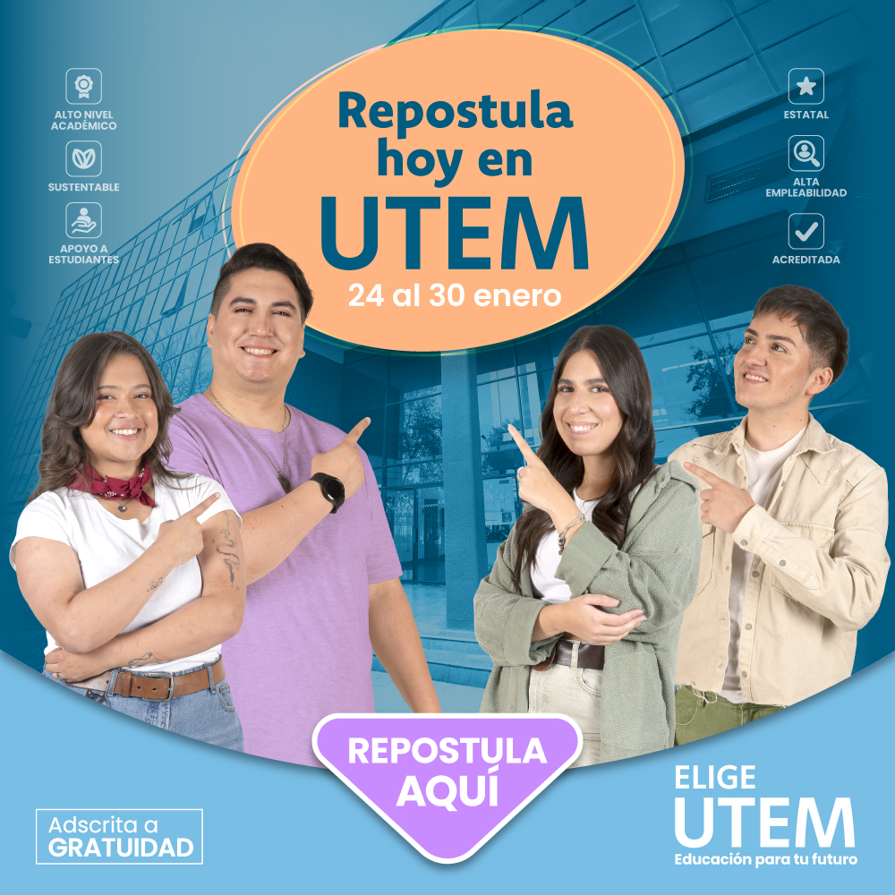 Conoce las carreras para estudiar en universidad UTEM - Admisión UTEM